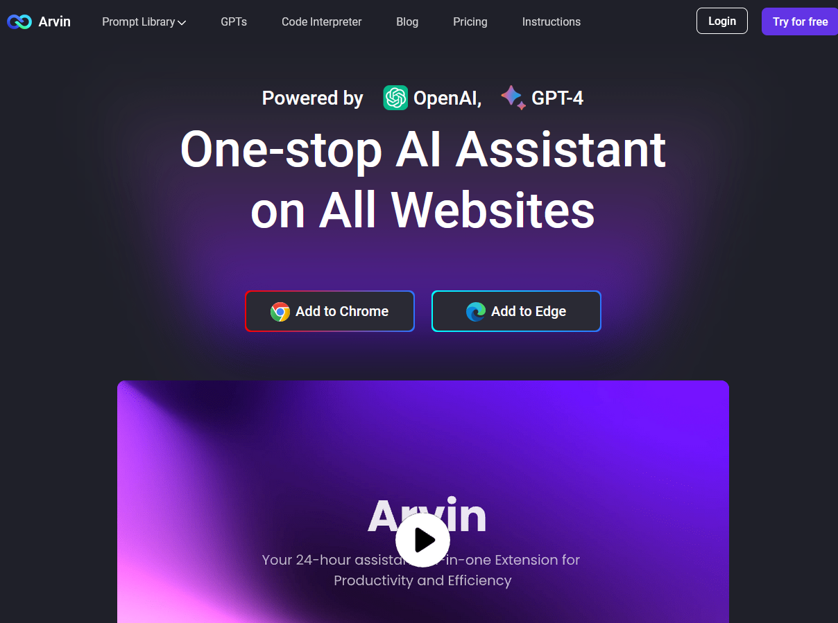 Arvin AI - Future AI Toolbox