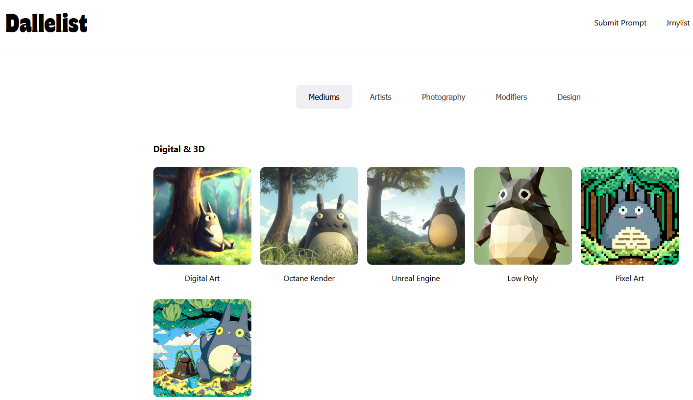 Dallelist - Future AI Toolbox