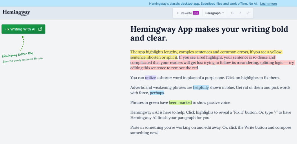Hemingway App