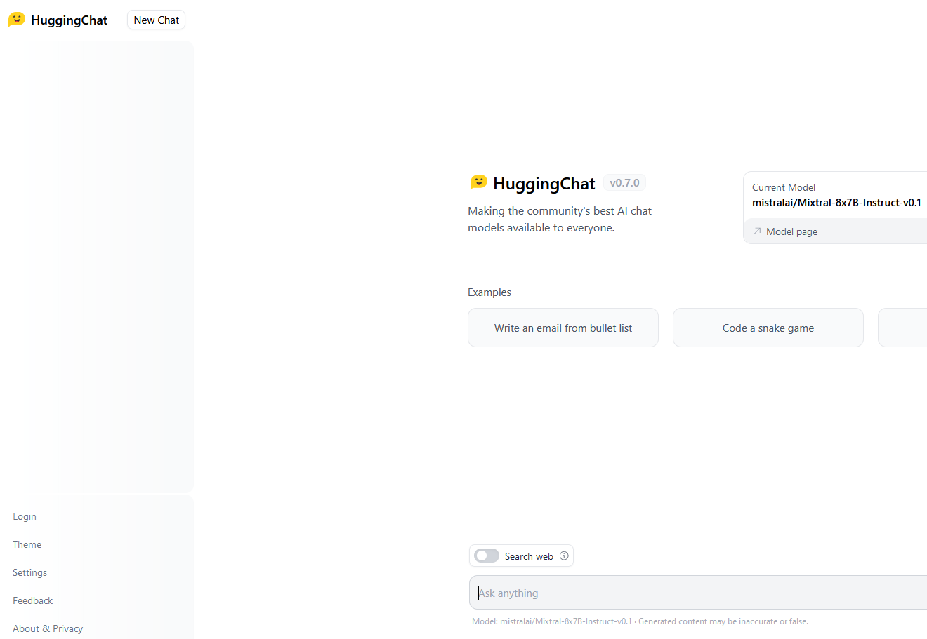 HuggingChat - Future AI Toolbox
