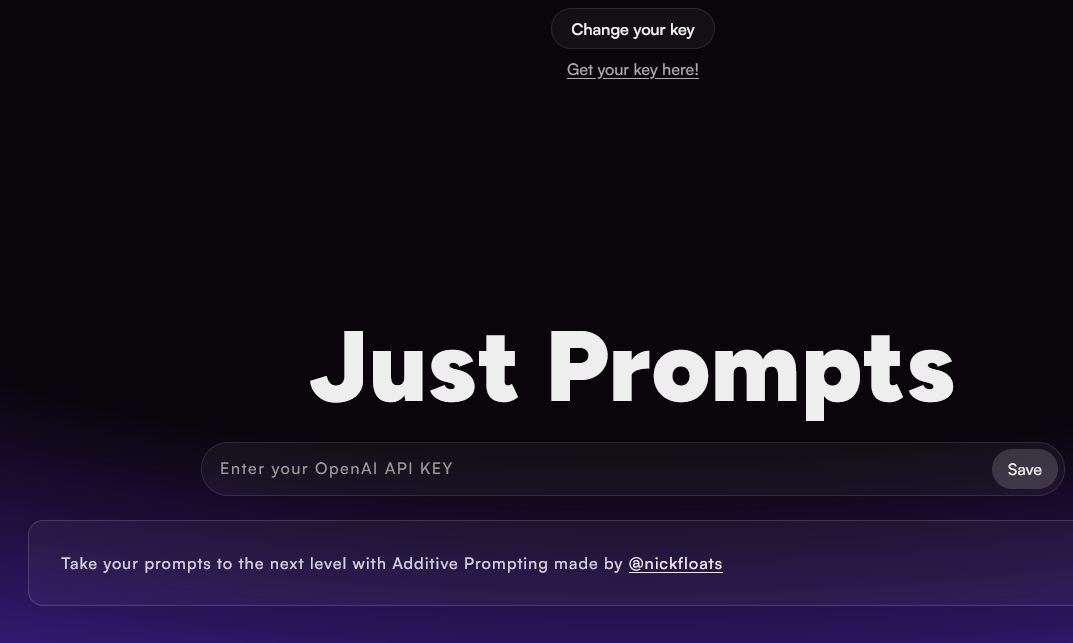 Just Prompts - Future AI Toolbox