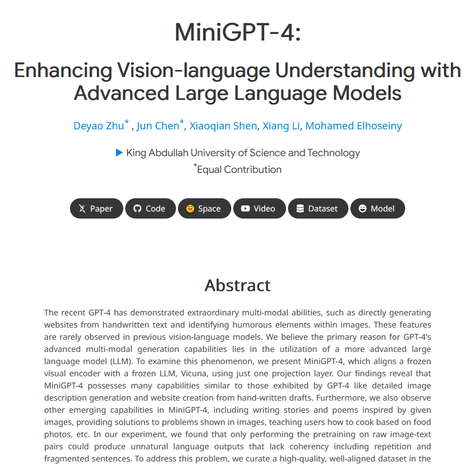 Minigpt-4 - Future AI Toolbox