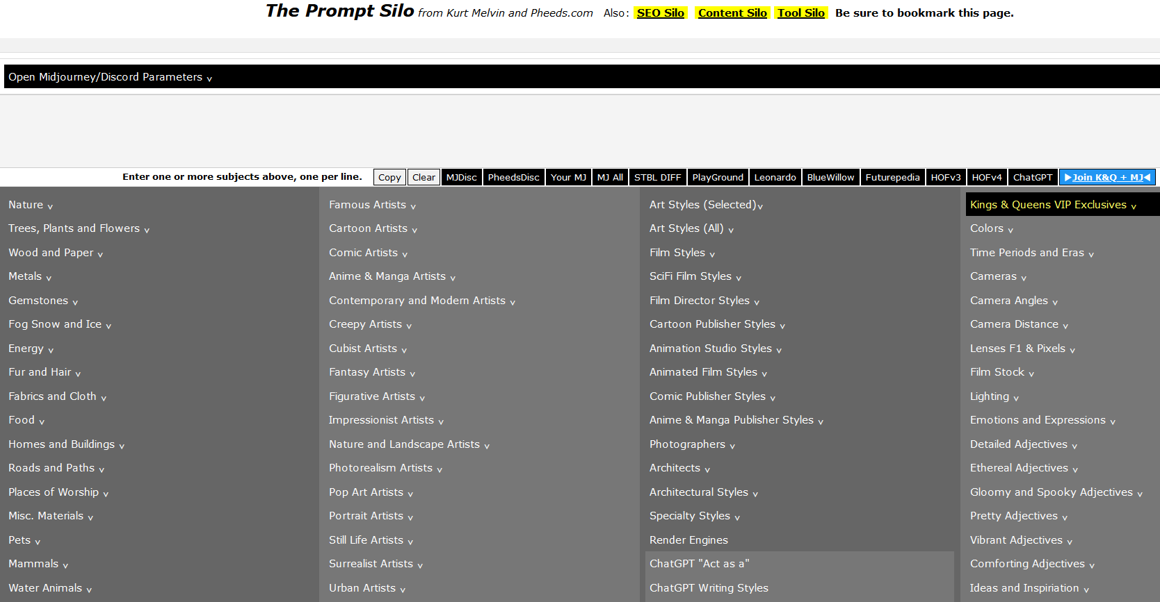 Pheeds Prompt Silo - Future AI Toolbox