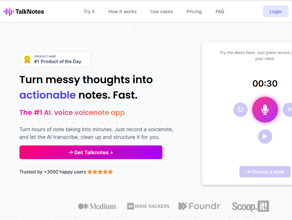 Talknotes - Future AI Toolbox