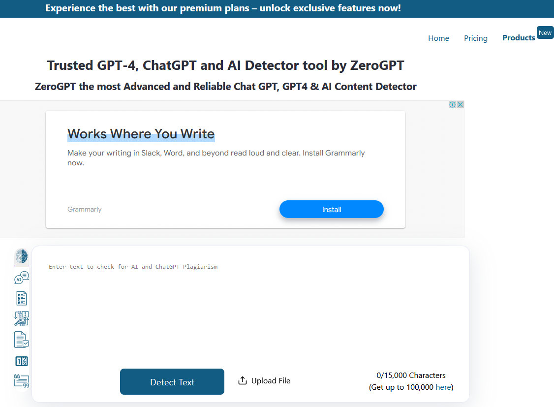 ZeroGPT - Future AI Toolbox