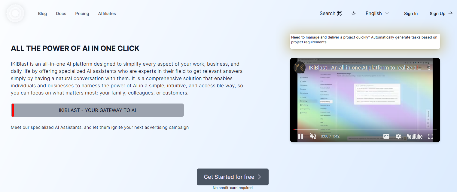 Ikiblast - Future AI Toolbox